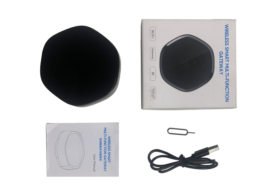 Smart Wireless Gateway IR Remote Control Zigbee 3.0 BLE Mesh 2.4G WiFi for Air Conditioner TV DVD Fan Life APP Compatible with Alexa Google Home IFTTT Voice