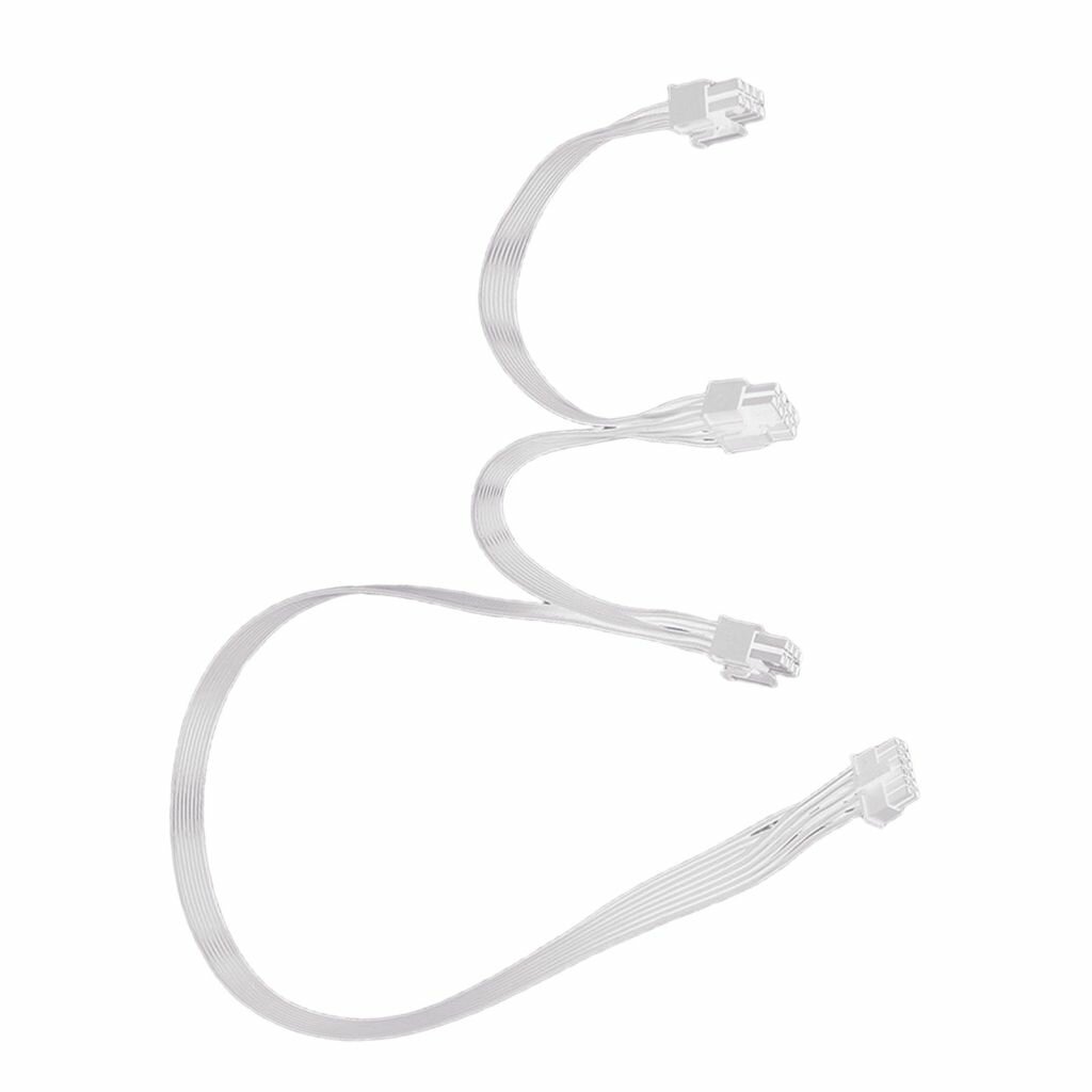 Линия разворота видеокарты от 16PIN 12+4 до трех 8pin-белый 50 см