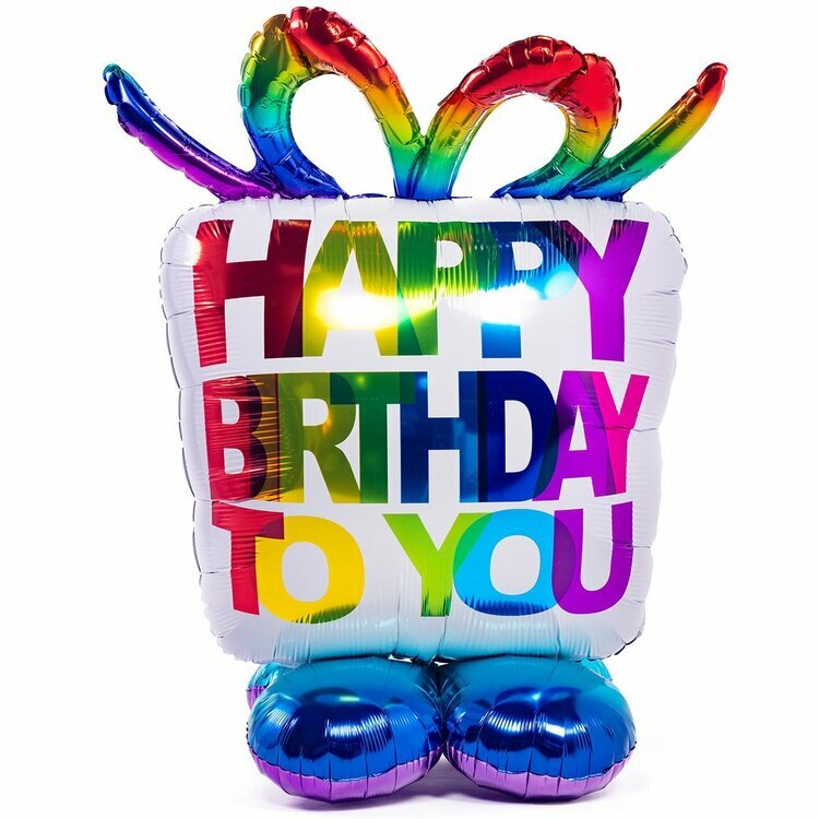 Воздушный шарик Anagram фигура, Happy Birthday, подарок