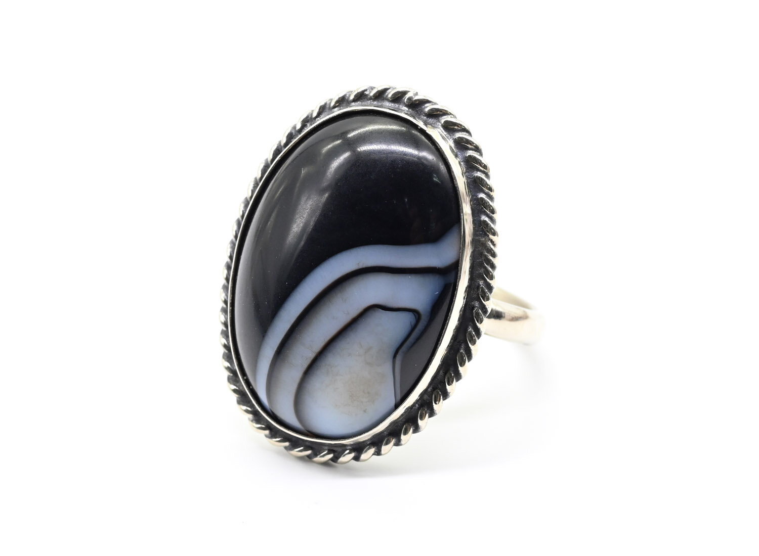 Кольцо, агат