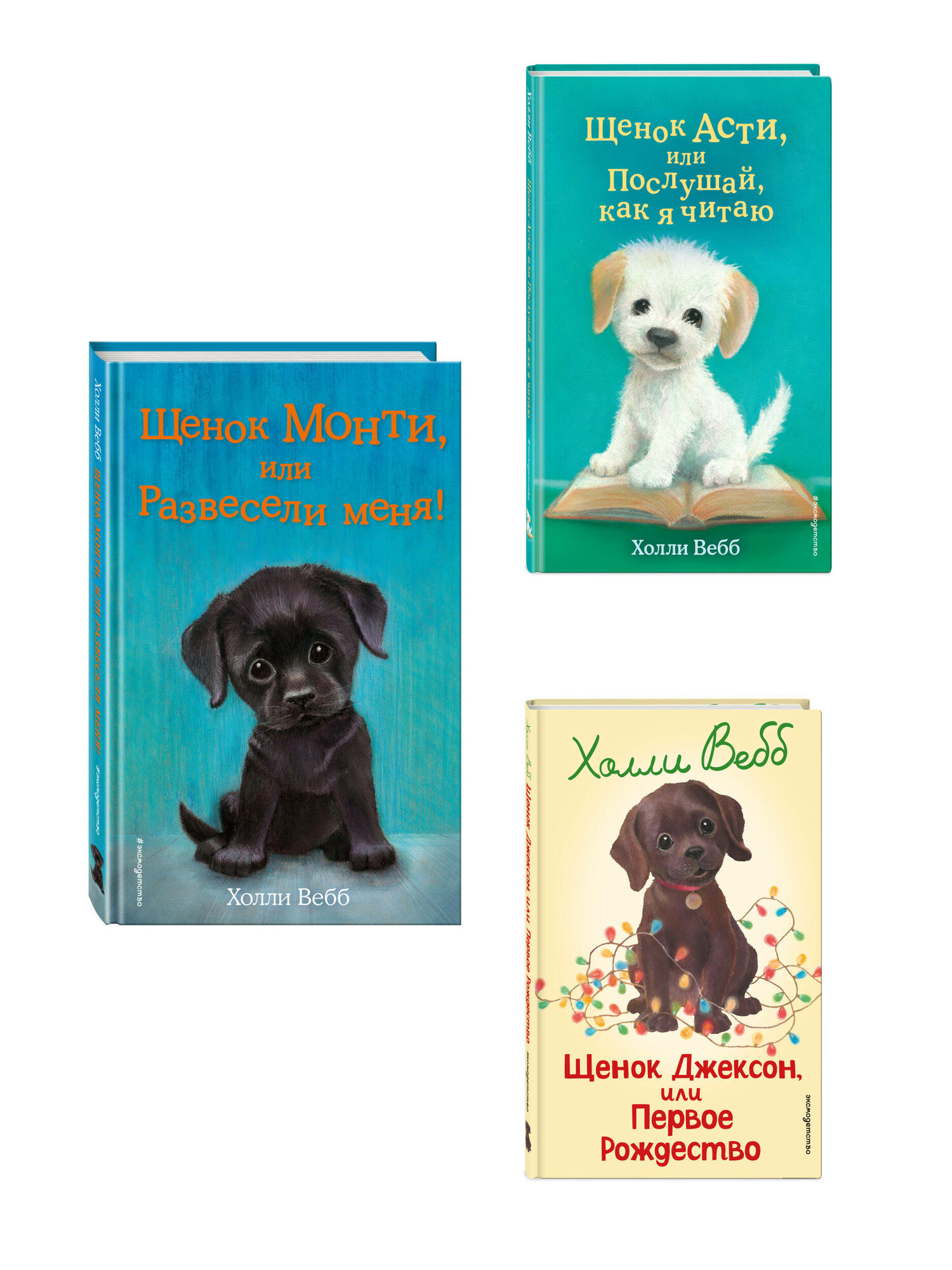 Комплект из 3 книг Холли Вебб. Щенок Асти, Щенок Джексон, Щенок Монти (ИК)