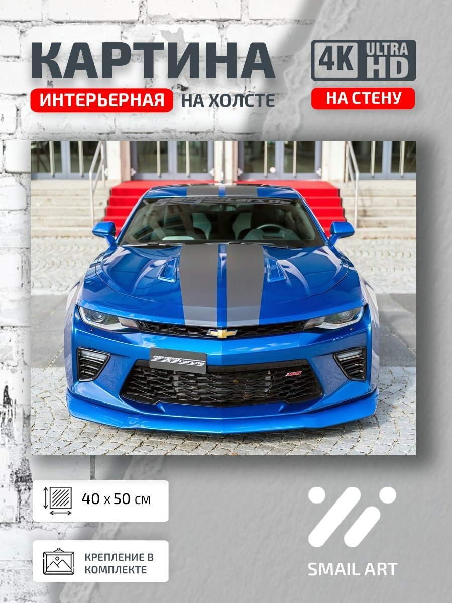 Картина на холсте интерьерная 40 на 50 на стену Спереди cruze для геймера авто дизайн декор