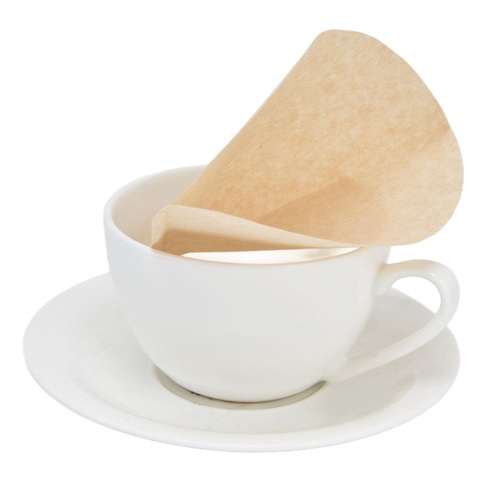 40 шт./пакет, бумажный фильтр для кофе, неотбеленная одноразовая бумага из древесной массы, конусная форма для капельной кофеварки, цвет натурального дерева