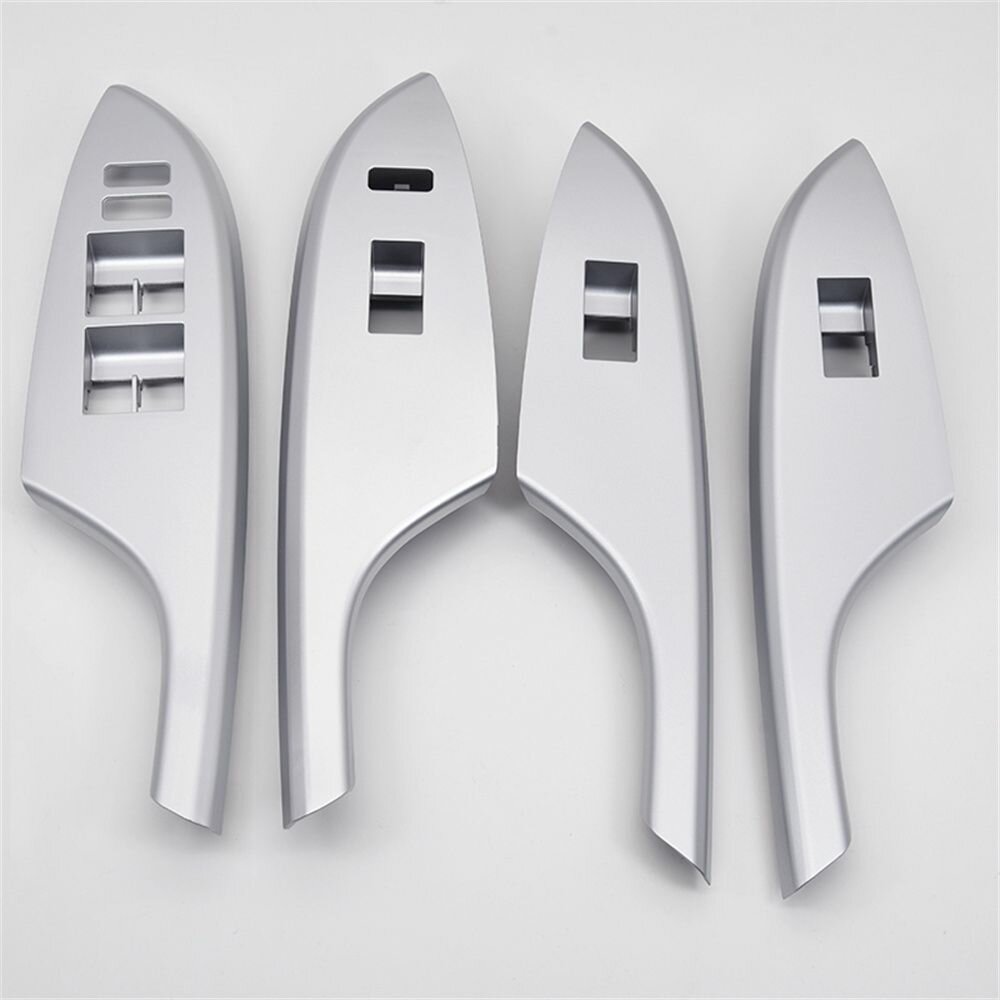 Комплект отделки панели переключателя серебристый Для Toyota Corolla 2009-13