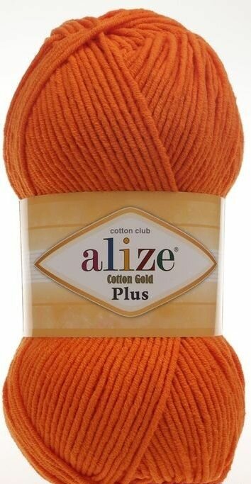 Пряжа Alize Cotton Gold Plus 487 (5 мотков по100г/200м) оранжевый