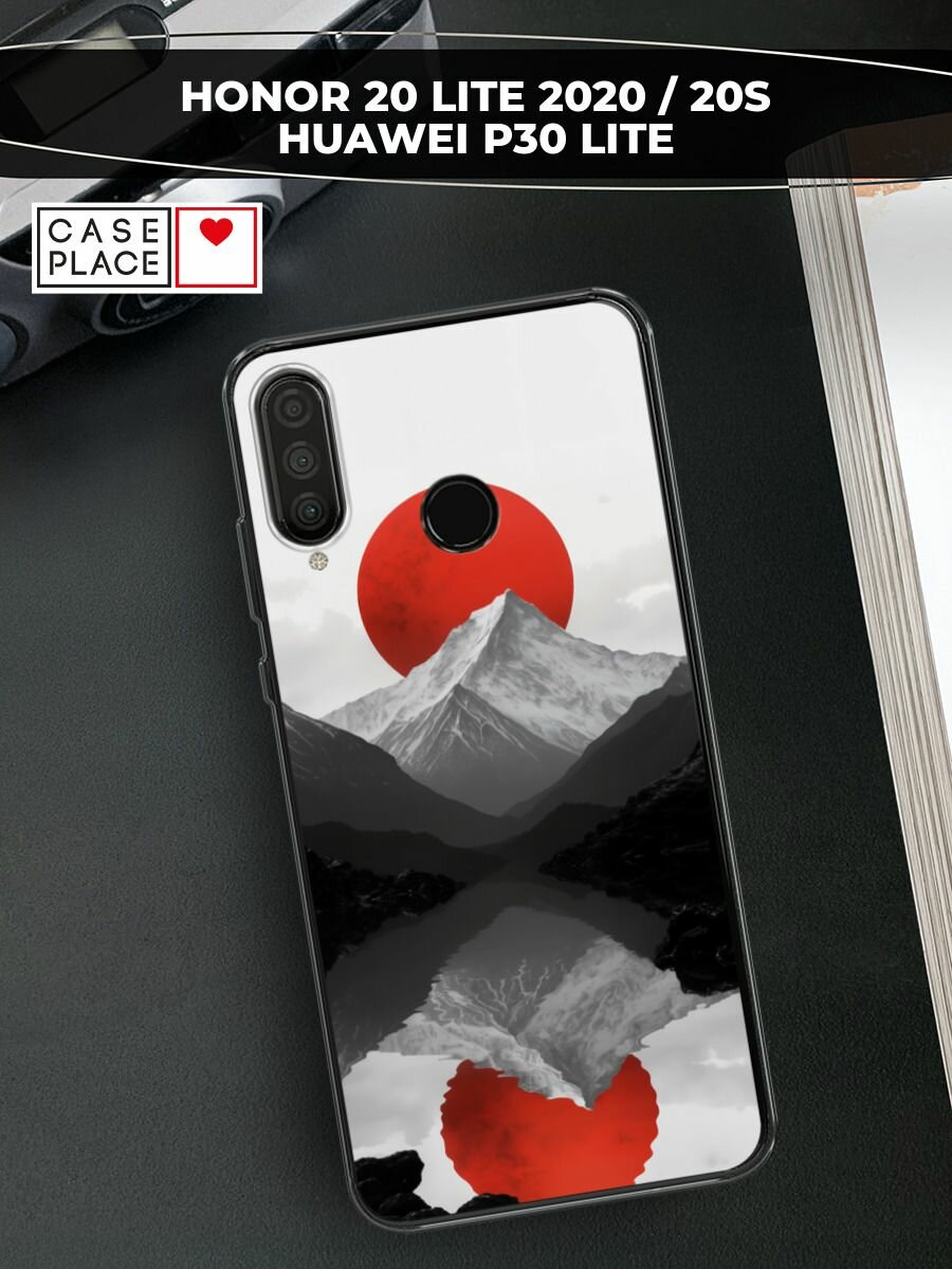 Чехол на Huawei P30 Lite/Honor 20S/20 Lite (2020) / Хуавей P30 Лайт с принтом Белая гора