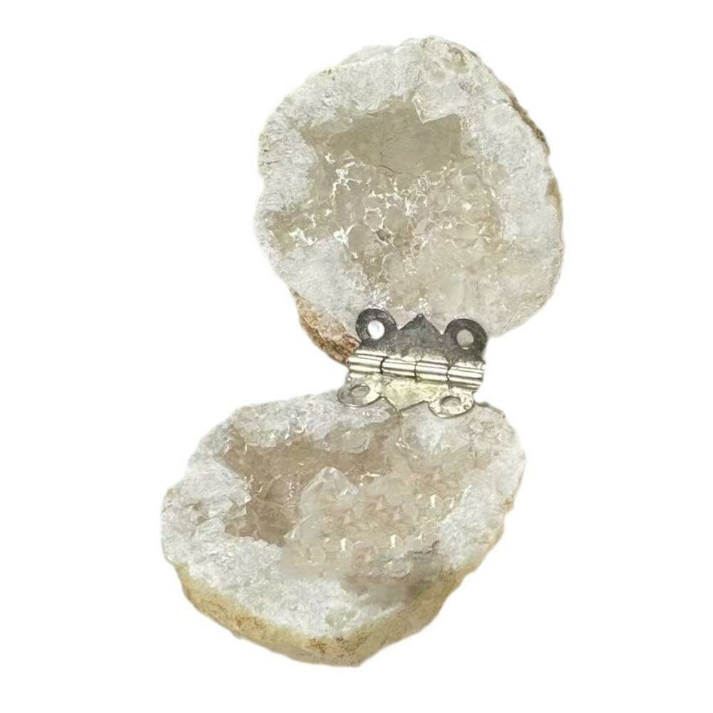 Романтическая коробка для кольца из геода - Покажите свою любовь натуральным камнем, Идеальна для помолвки