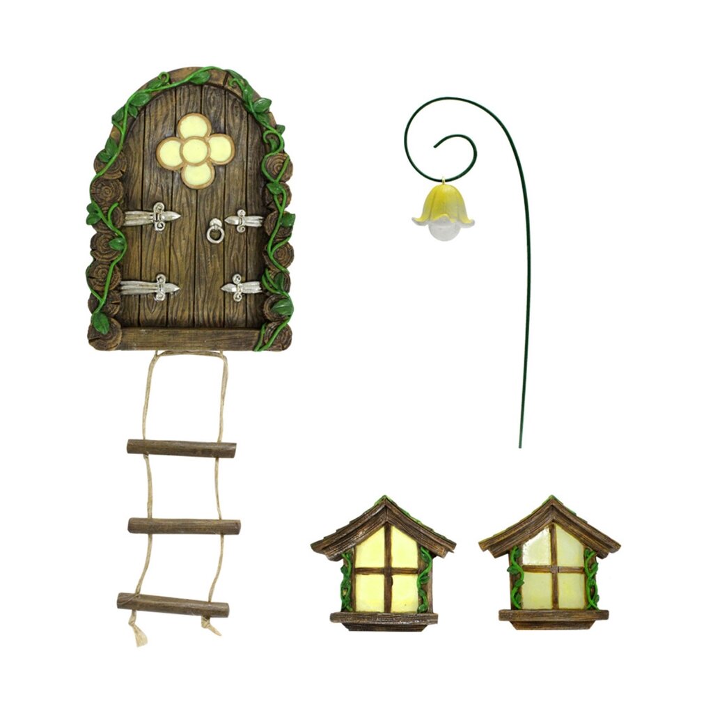 Светящиеся двери и окна с острыми углами