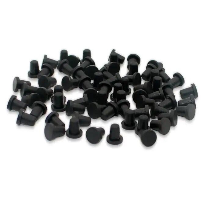 Прочная резиновая специальная маленькая черная пробка 2 мм, герметичные заглушки для картриджей HP