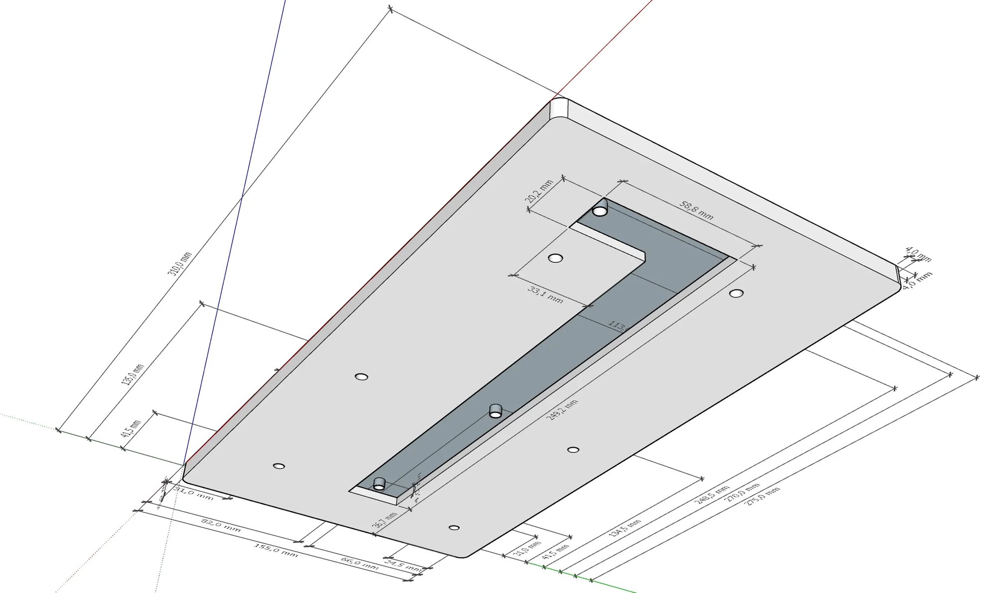 Индивидуальный матовый черный акриловый лист