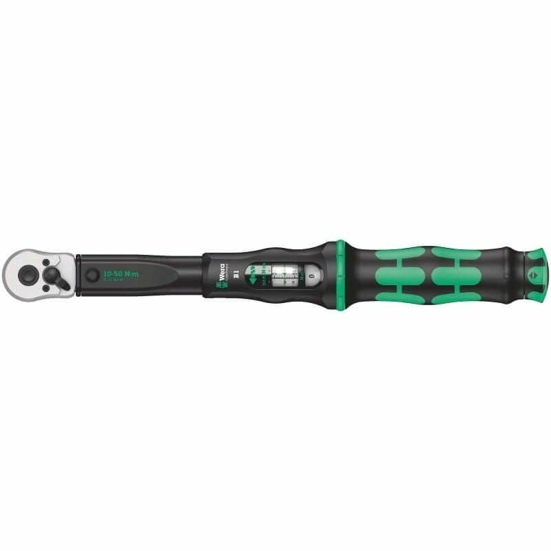 Динамометрический ключ WERA Click-Torque B 1, 3/8", 10-50 Нм WE-075610 /6283 0010 Fplus