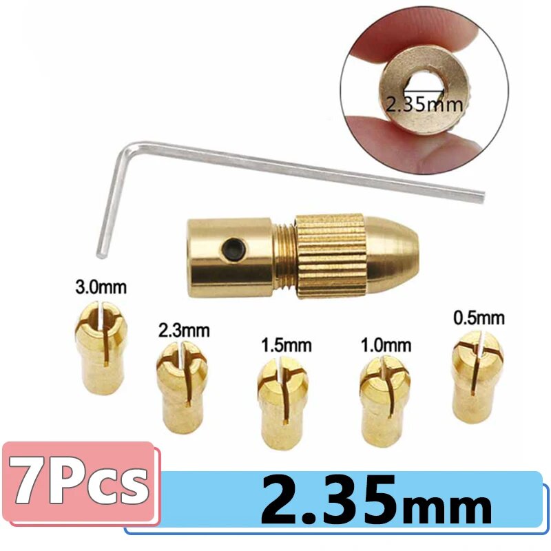 Латунные цанги Dremel 2/2.35/3.17/4.05/5.05 мм 2.35mm-1Set