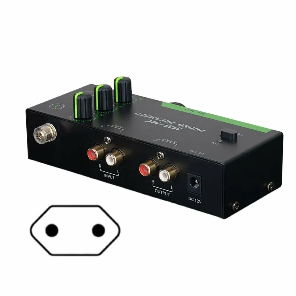 Усилитель проигрывателя виниловых пластинок поддерживает двойной картридж MM/MC-Европейский стандарт