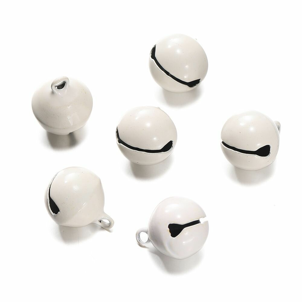 Бубенчики для рукоделия 14 мм, металлические колокольчики для браслетов сумок украшений DIY фурнитура