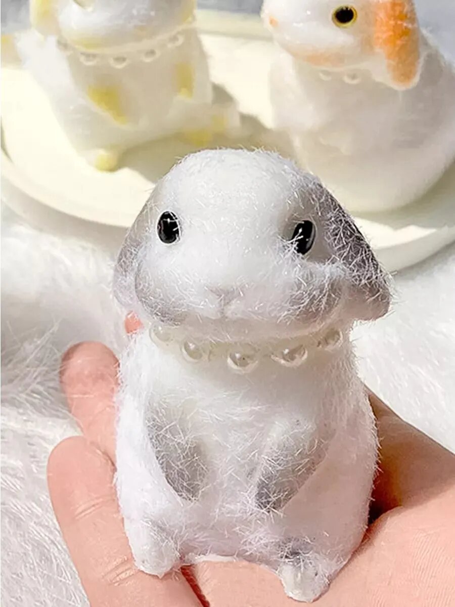 Таба сквиш пушистый Зайчик, игрушка-антистресс