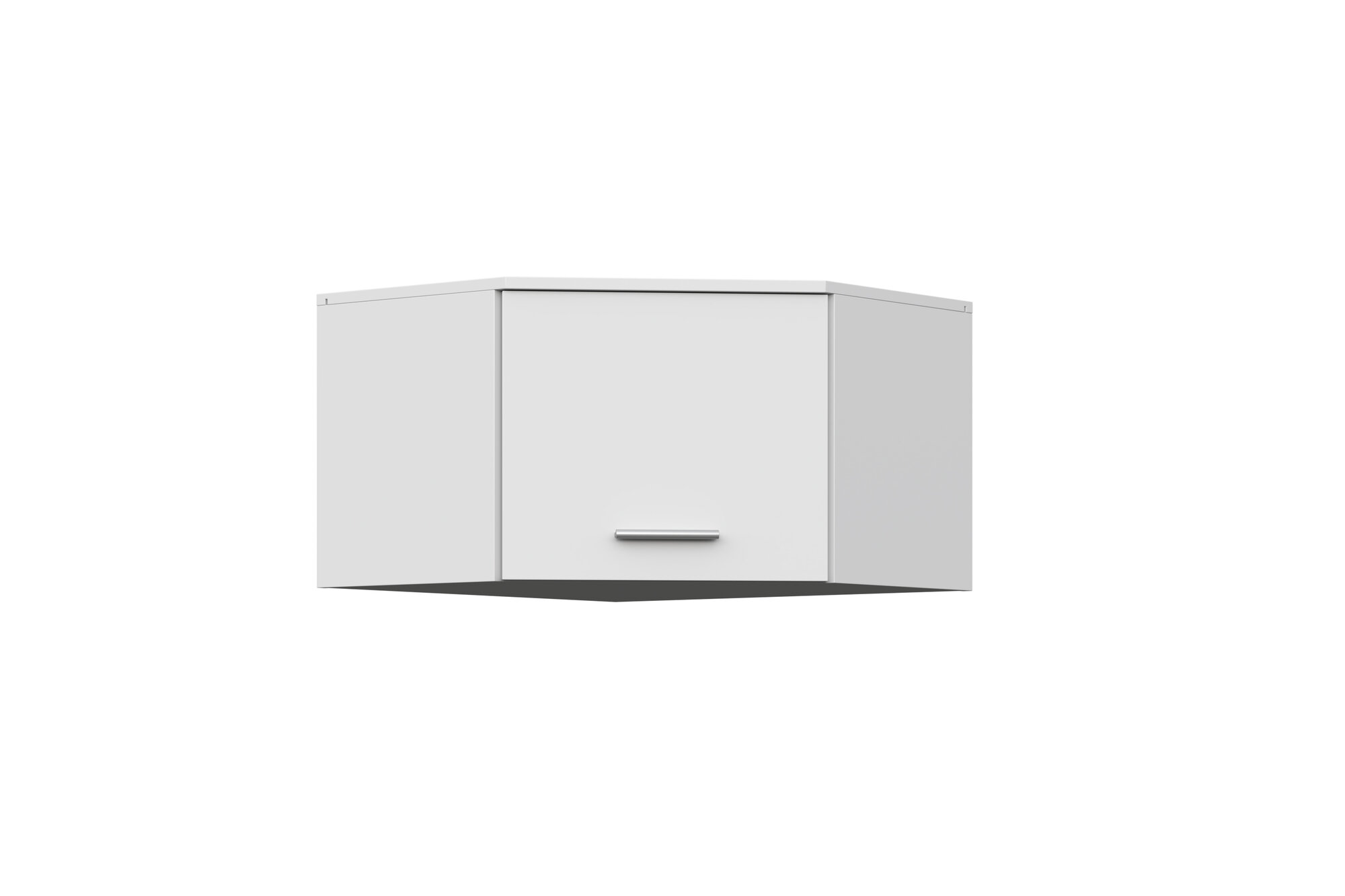 Антресоль на шкаф, антресоль угловая, FUN, Белый, 64х40х64 см (ШхВхГ)