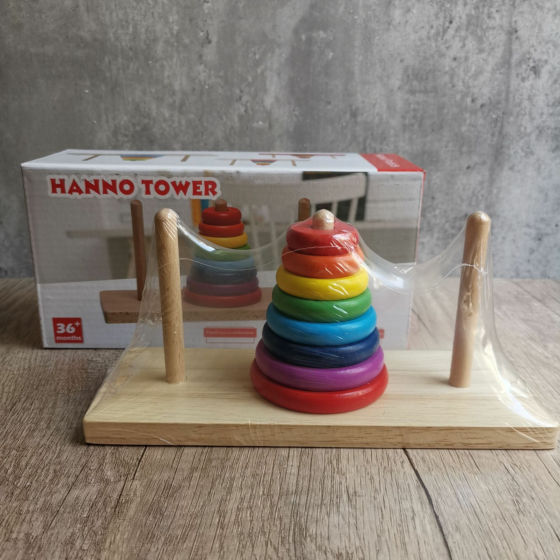 10-слойная деревянная игрушка Ханойская башня Большая 8-слойная игрушка Ханойская башня Yizhi Детский набор