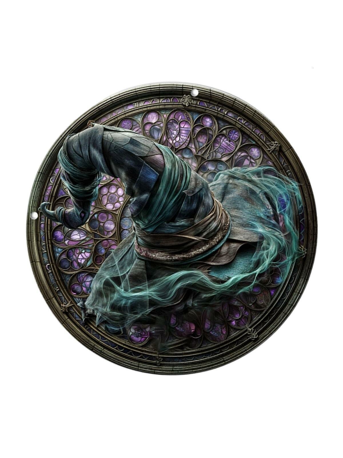 Декоративные элементы на стенах из стеклянных панелей, подвесные элементы для ловли солнца на витражах