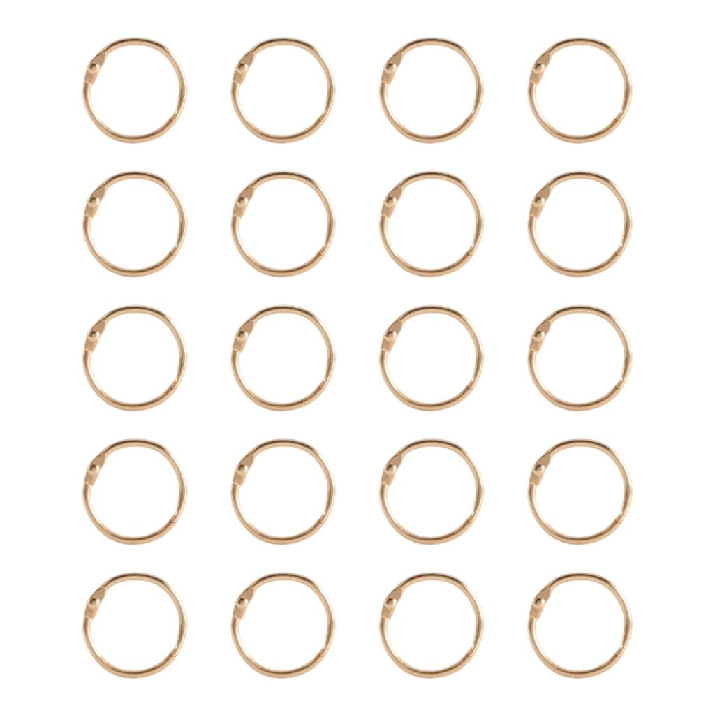 20 Шт Книжные Кольца 25 мм Переплетные Кольца Указательные Карточки Кольца для Переплетной Бумаги