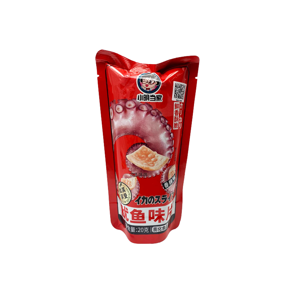 Пшеничные чипсы Дандзя со вкусом кальмара с острым перцем 20 г, Китай