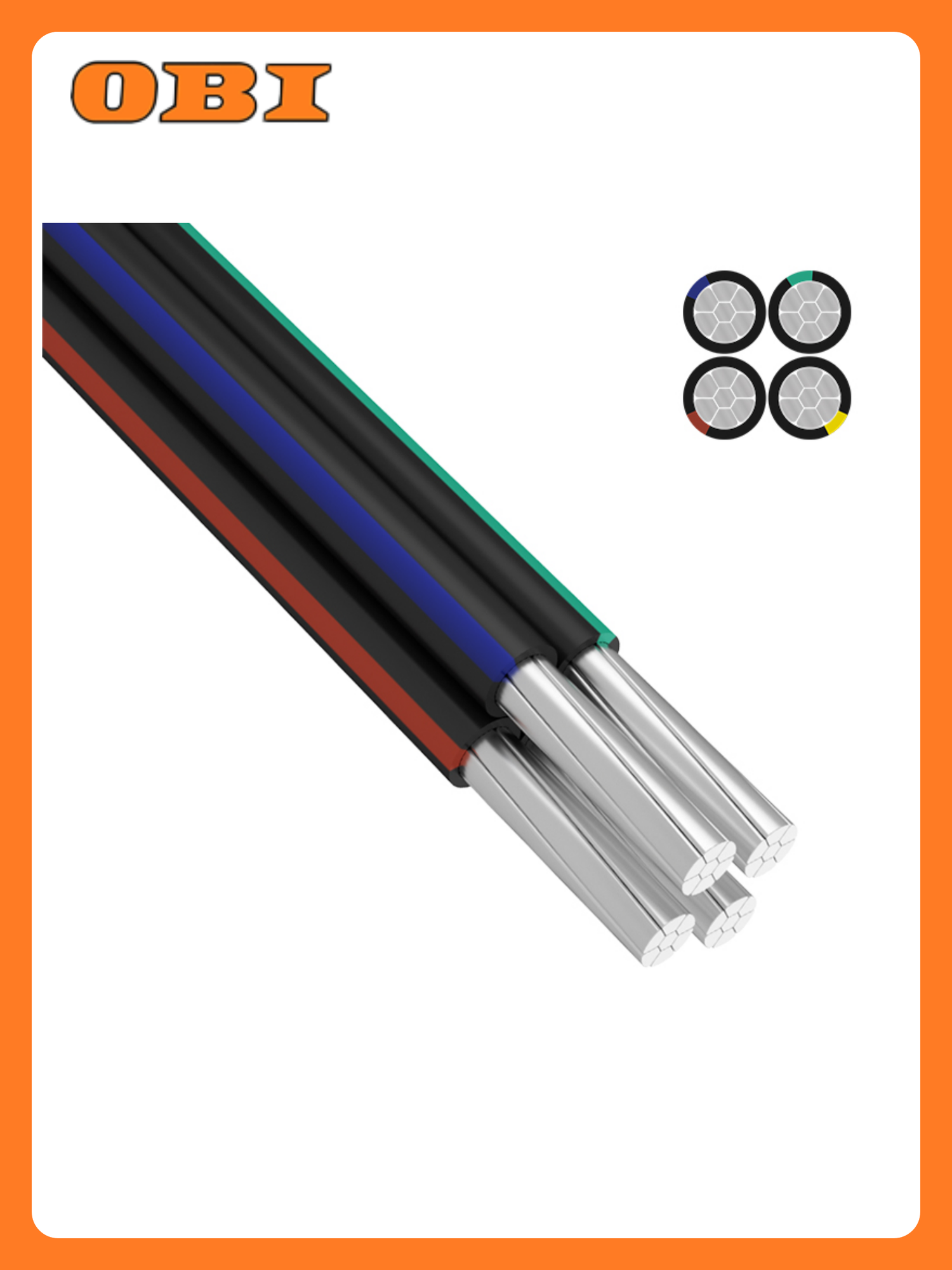 Провод самонесущий СИП-4 4x16,0 мм² 100 м ГОСТ