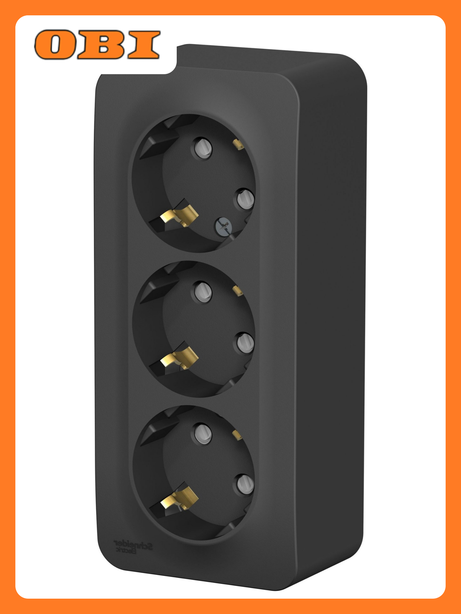 Розетка Schneider Electric BLNRA011316, 3 поста, черный, IP20