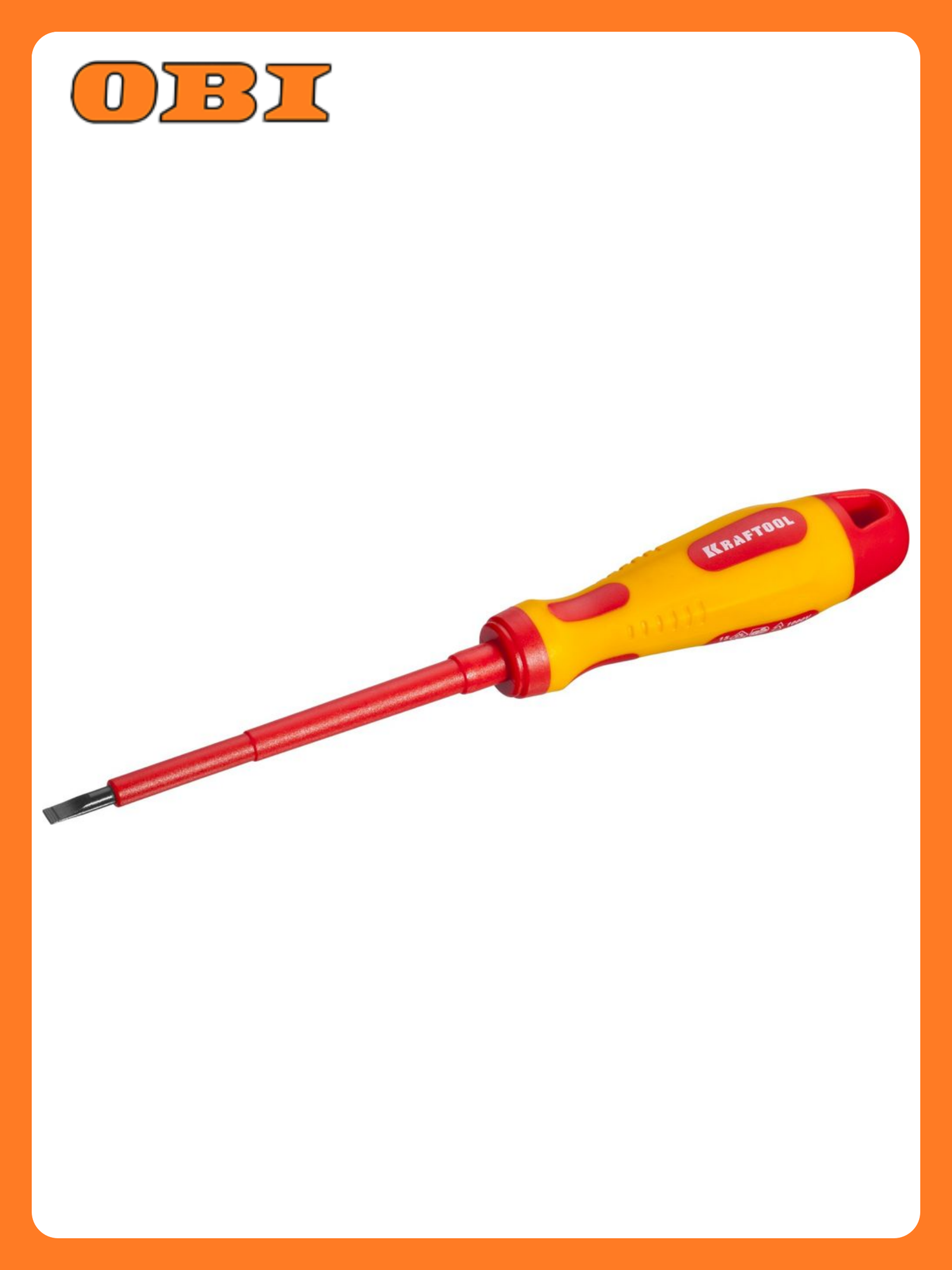 Отвертка шлицев KRAFTOOL В/вольтн 4,0Х100ММ