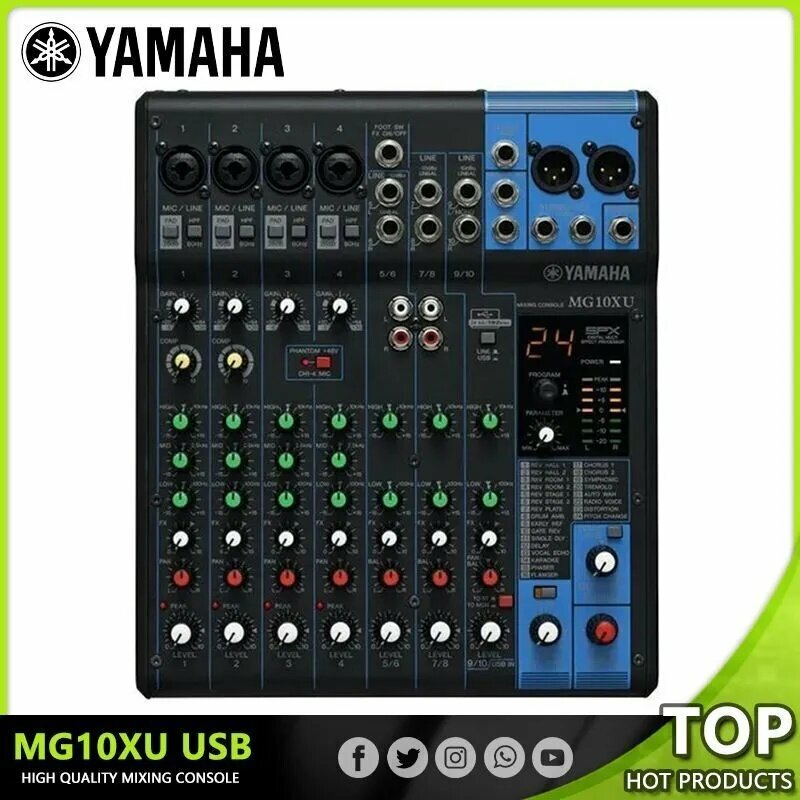 YAMAHA MG10XU USB микшерный пульт YAMAHA MG10XU USB