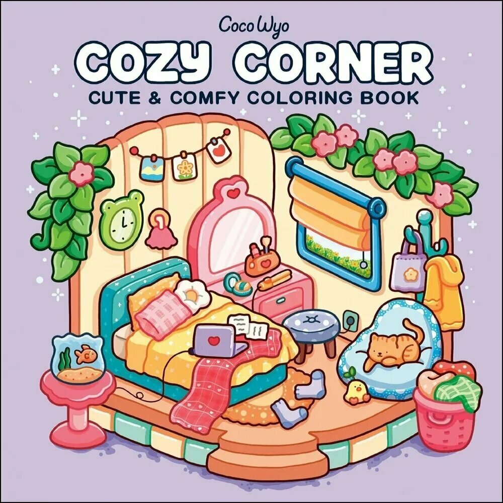 Бестселлер Coco Wyo COZY CORNER 95, антистрессовая раскраска для подростков и взрослых