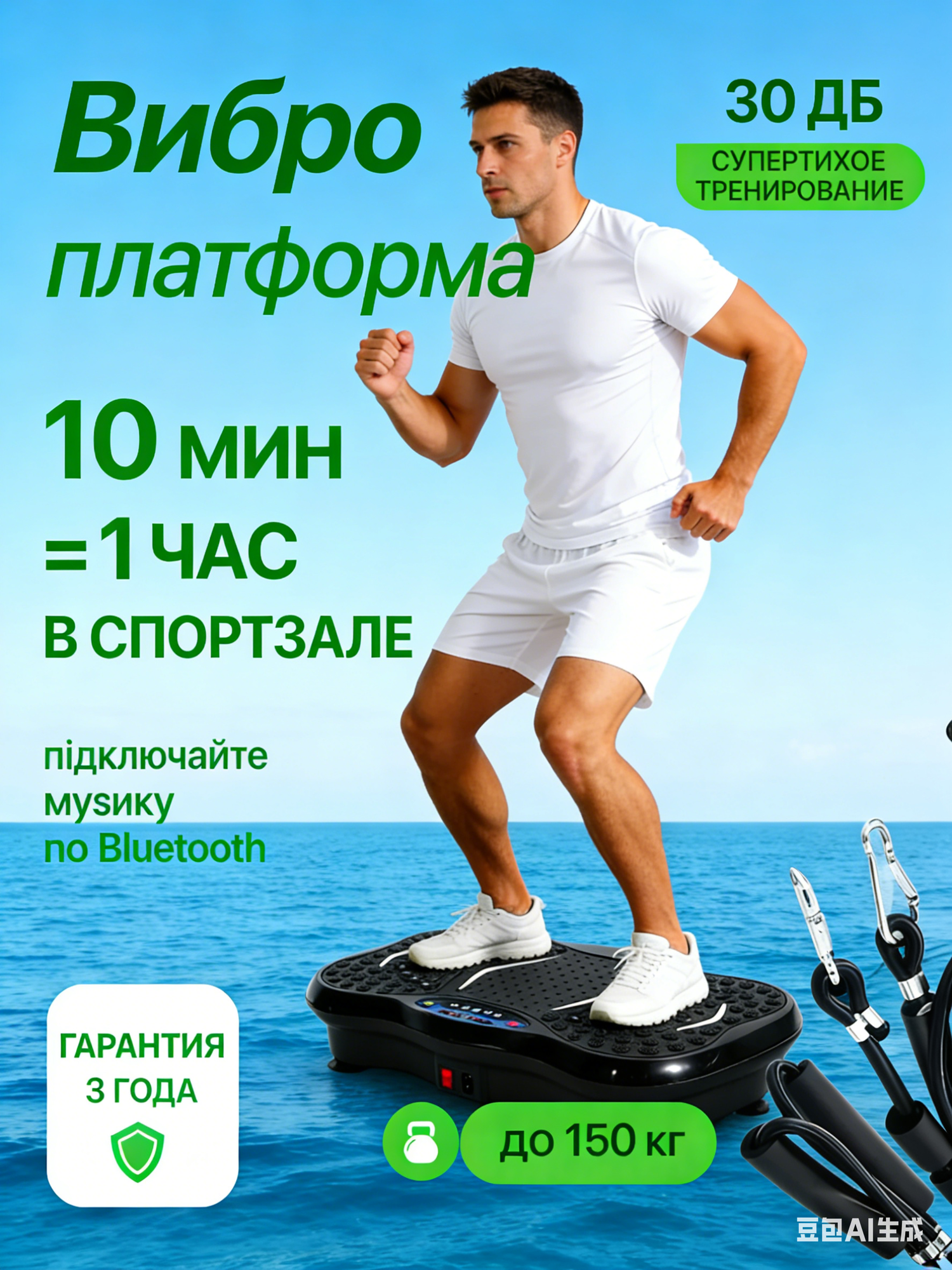 Вибрационная платформа-дрябломассажер для похудения и фитнеса, максимальная нагрузка — до 150 кг