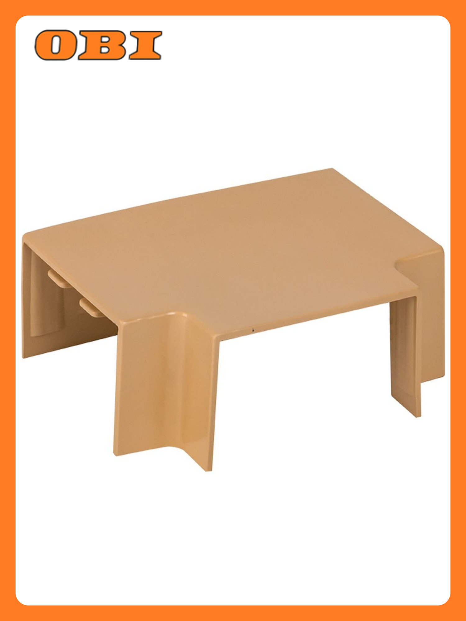 Т-образный разветвитель EKF PROxima, пластик, цвет коричневый, 40x25 мм