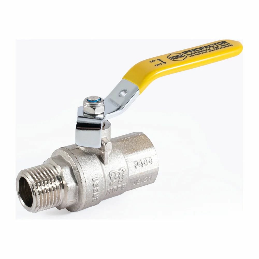 Шаровой кран для газа PROFACTOR в/н рычаг 1/2 дюйма PF GBV 345