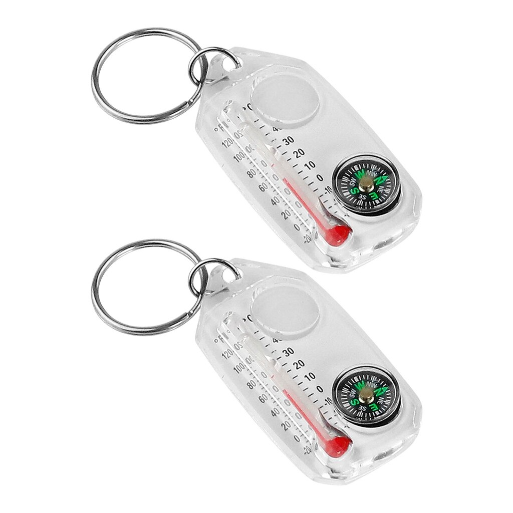 Компасы Кулон Термометры Брелок Для ключей Карманного размера Компасы Брелок для ключей Оборудование