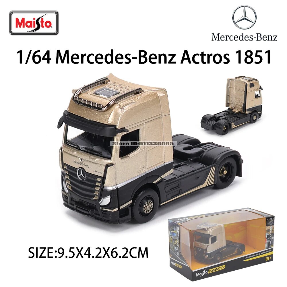 Maisto 1:64 Mercedes-Benz Actros 1851, Цвет: Mercedes-Benz3