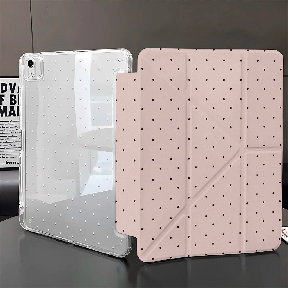Чехол для iPad Pro 13 2024 розовый горошек, MD56