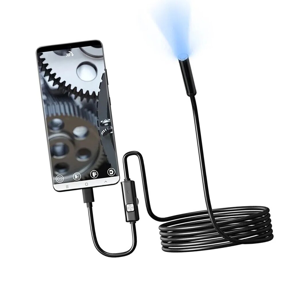 Эндоскоп для мобильного телефона Type c HD "два в одном" 7 мм-5 м