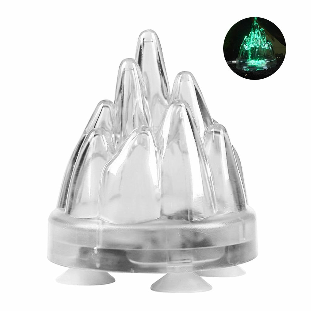 Аквариумный светодиодный подводный светильник Volcano Light - Белый Shell Green Стандарт США