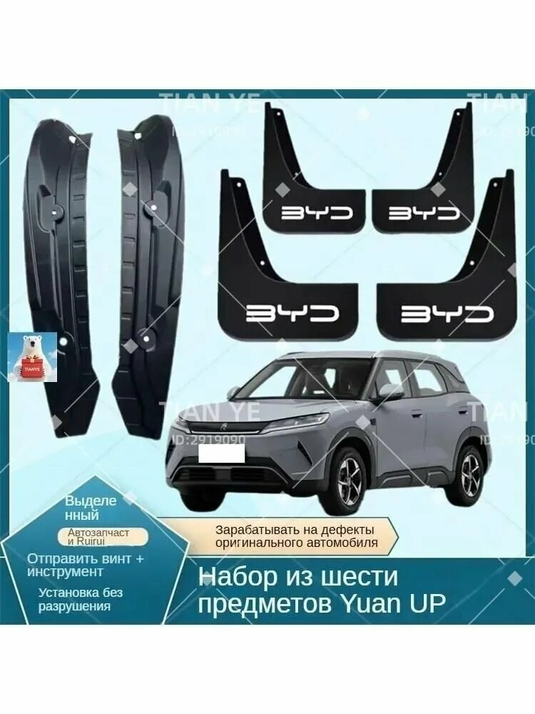 Арка крыла для автомобиля, арт. 2024 BYD Yuan UP Брызговик