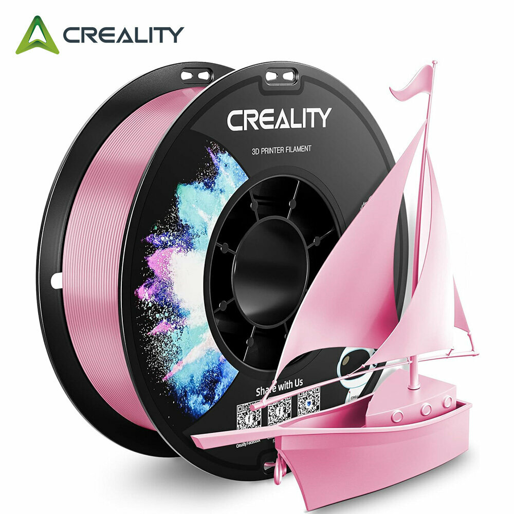 Катушка CR-PETG plastics пластика Creality 1.75 мм 1кг, Розовый