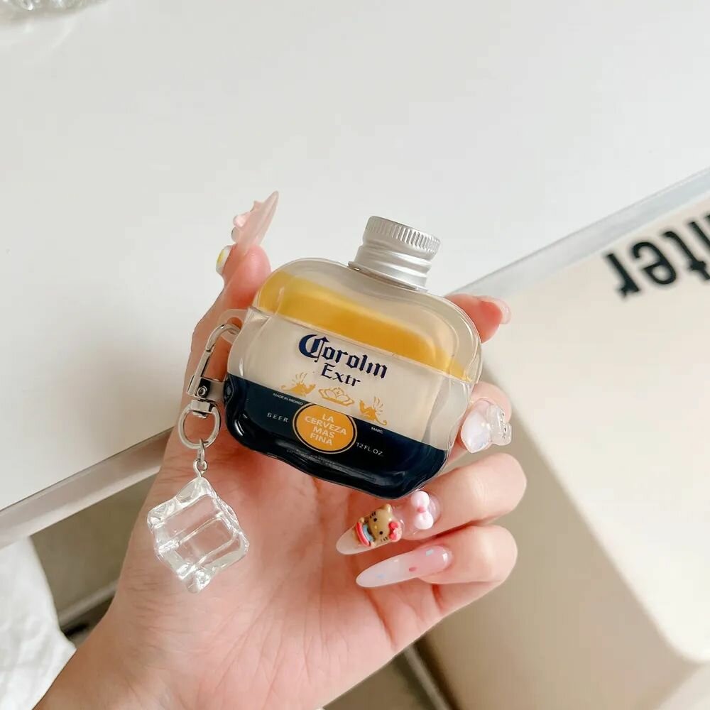 Чехол для AirPods 4 в стиле Corona, летний минимализм, защитный корпус, чехол для беспроводных наушников