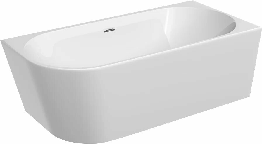 Акриловая ванна Sancos Veneto FB12 R 170x80, с каркасом, угловая, правая, пристенная, белая, глянцевая, асимметричная