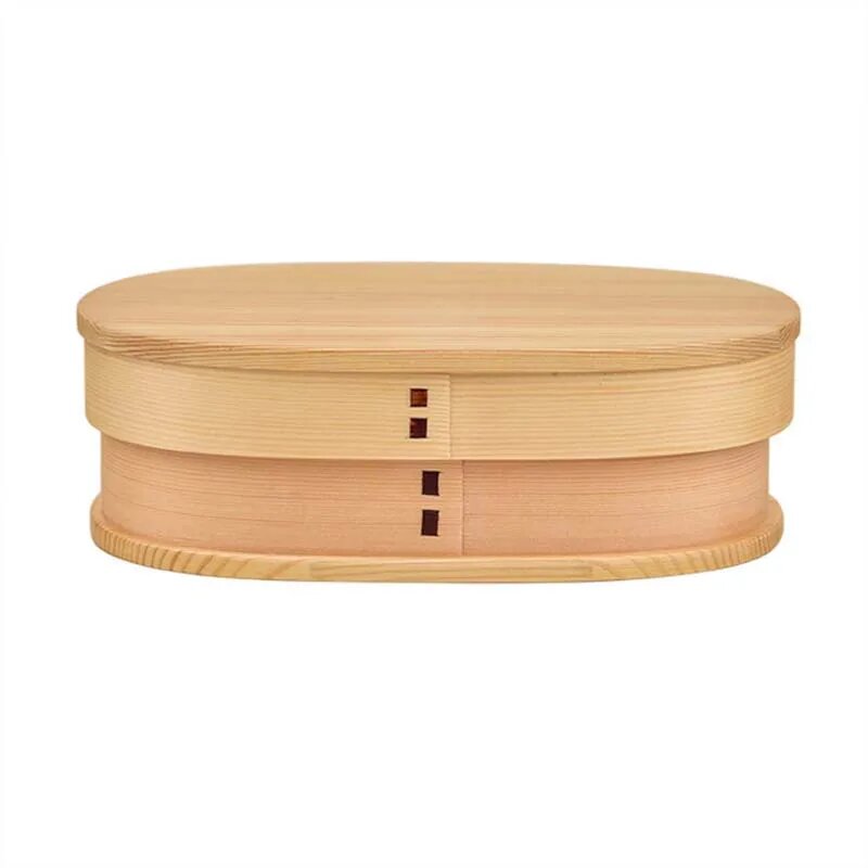 Деревянный ланч-бокс 800 мл бежевый