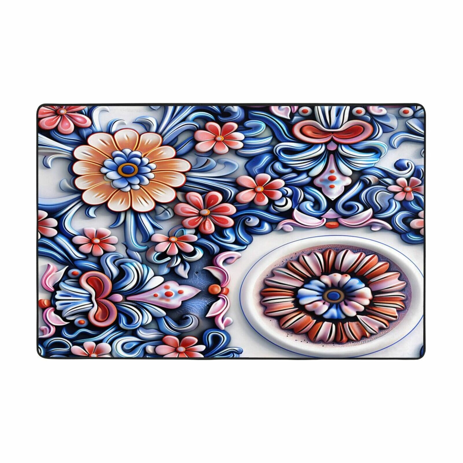 Ковер безворсовый，ковер в детскую，ковер в прихожую，ковер в гостиную，ковер прикроватный，ковер в детскую комнату 60x91cm