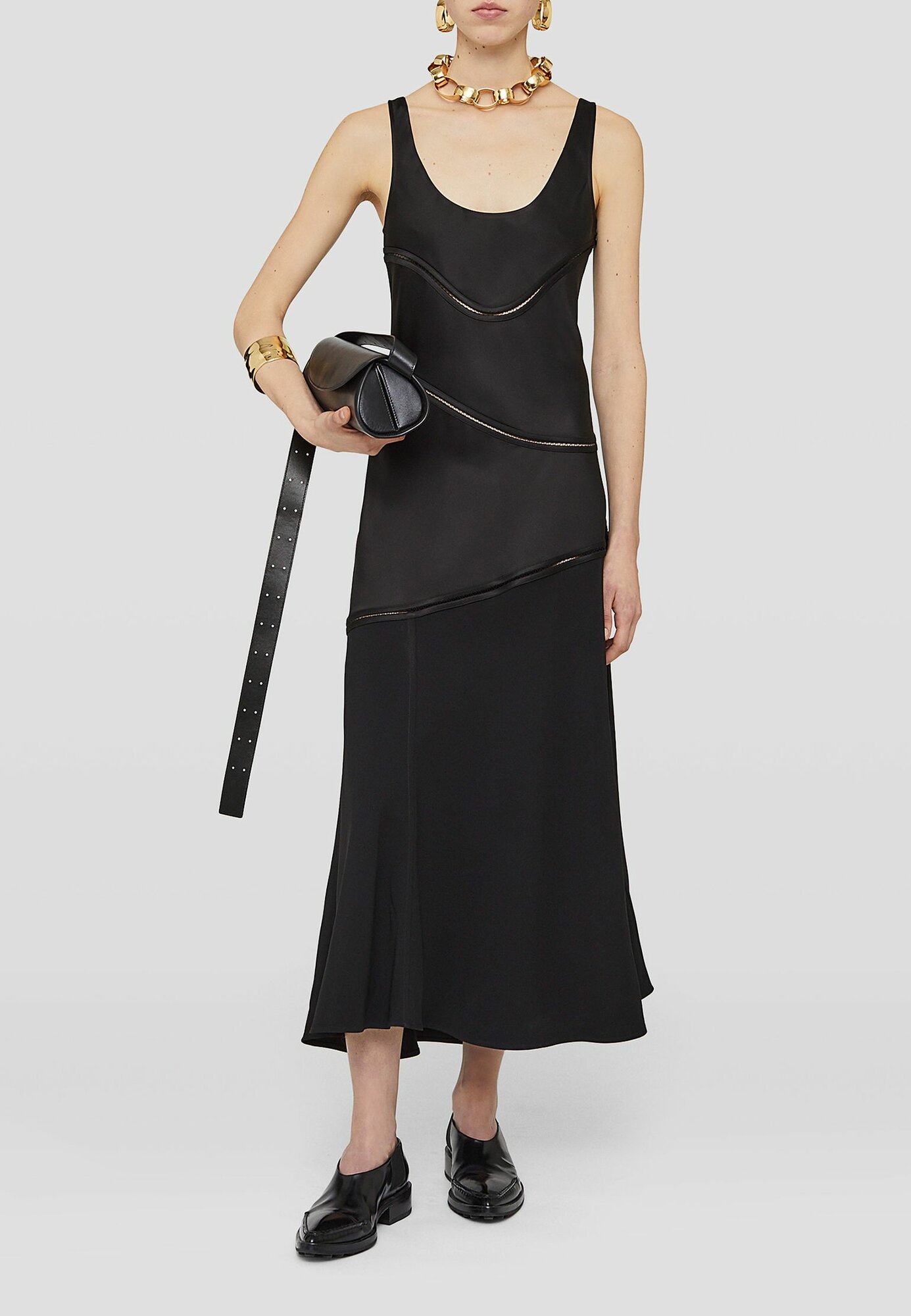 Платье Jil Sander Весна-лето 2026, размер 44, черный — фото 1