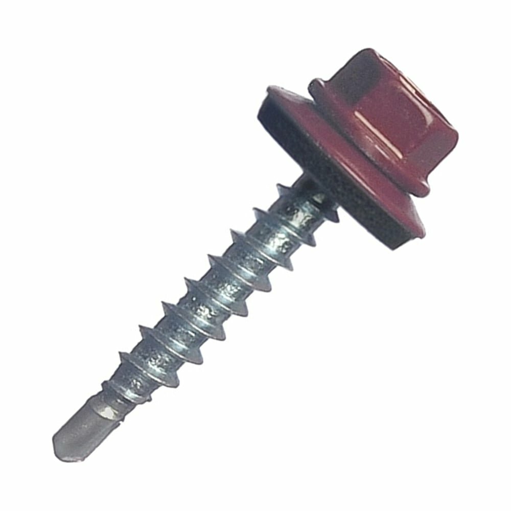 Кровельный саморез Металлсервис 4.8x29, RAL 3005, 200 шт. 1220531