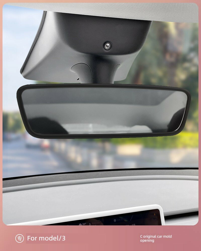Силиконовый чехол для зеркала заднего вида Tesla Model Y и старой модели 3, черный цвет