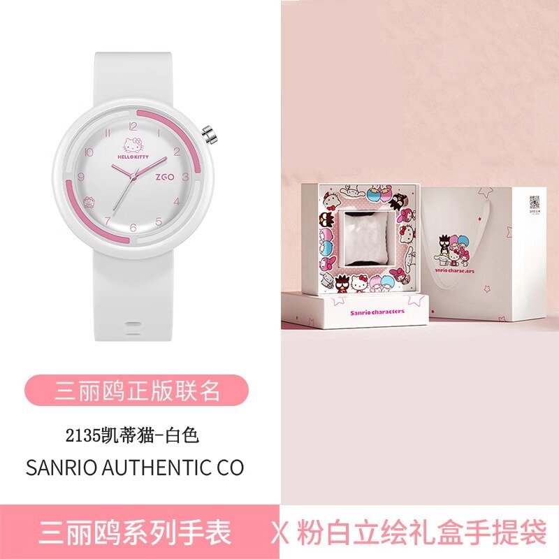 Оригинальные часы Sanrio Hello Kitty для женщин, подходящие для учащихся средних и старших классов, электронные часы для экзаменов, только для отображения времени