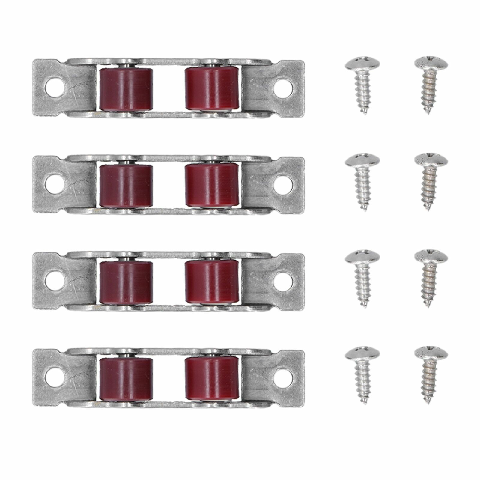 4 шт. оконные ролики с винтами, двойные колеса, скользящие, для окон с шириной паза 14 мм