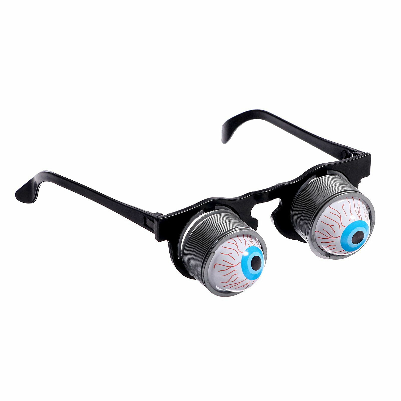 Очки - прикол "Пружина", большие, вид очков: карнавальные, для кого: унисекс