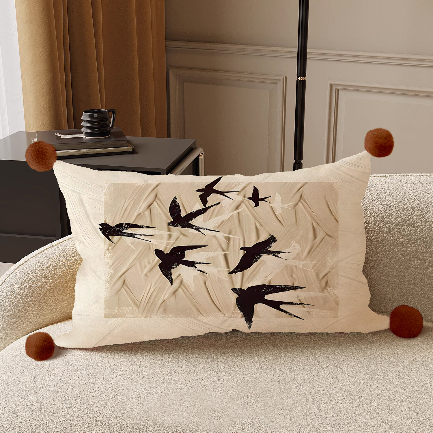 Подушка Melard в винтажном европейском стиле, прямоугольная, для гостиной, дивана, легкая роскошь, подушка для спинки, наволочка для спальни